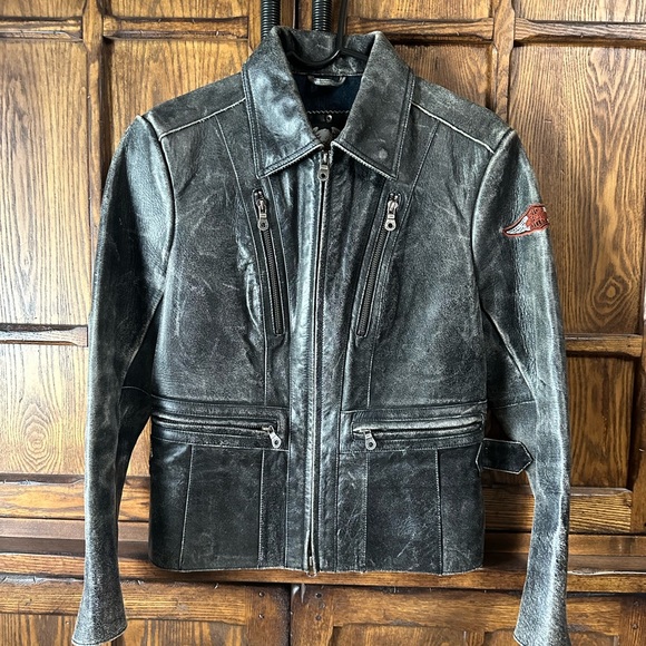 Harley-Davidson | Jackets & Coats | Harley Davidson Biker Jacket Xs ...